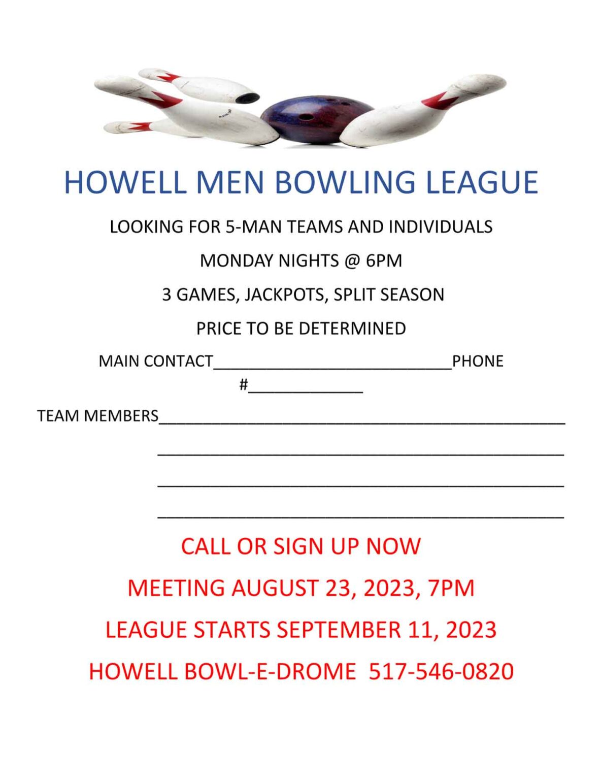 Leagues - Bowl-E-Drome